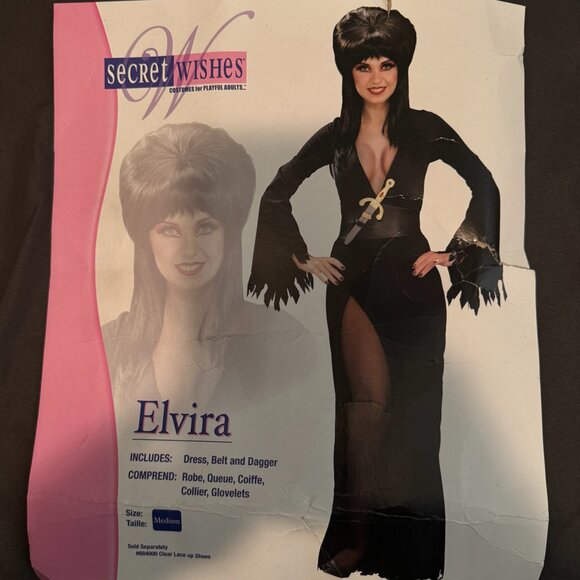 Secret Wishes | Other | Elvira Costume Dress 12 Halloween Cosplay ...